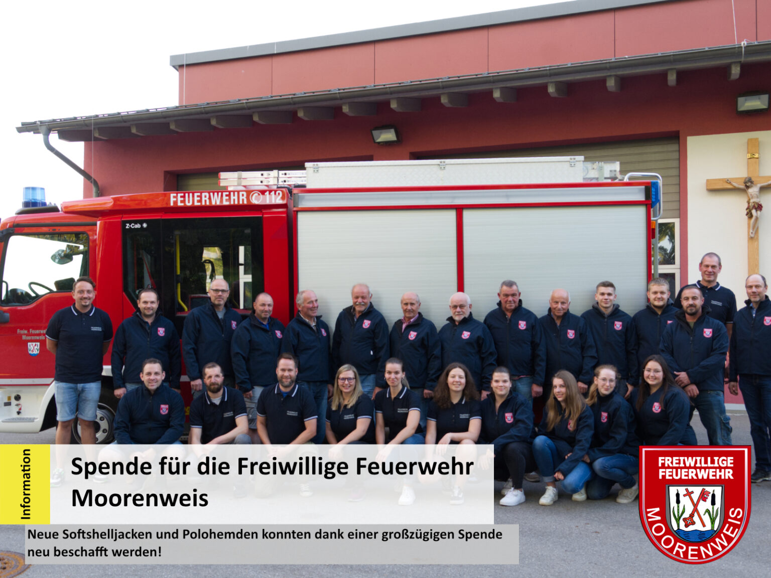 Großzügige Spende für die Freiwillige Feuerwehr Moorenweis ...